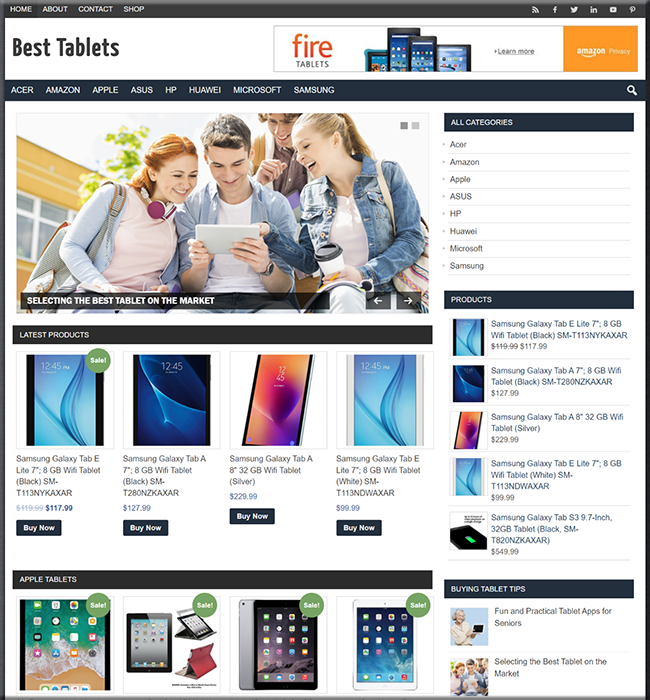 Best Tablets Niche Website